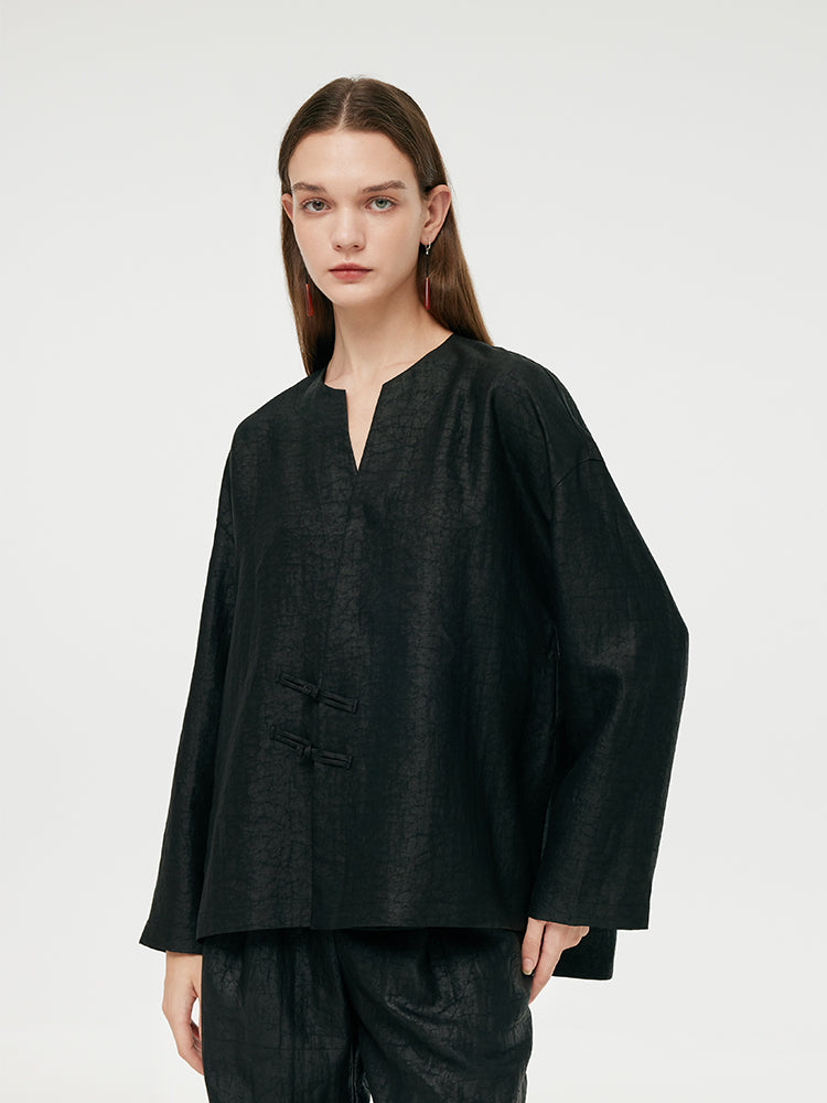 18 Momme Xiang Yun Silk Diagonal Placket Women Jacket – GOELIA