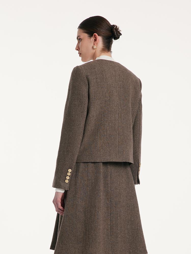 Washable Woolen Classic Women Jacket – GOELIA