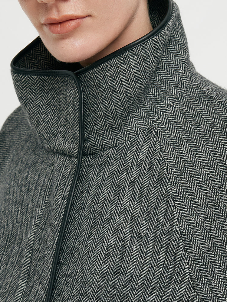 Washable Wool Women Boxy Coat – GOELIA