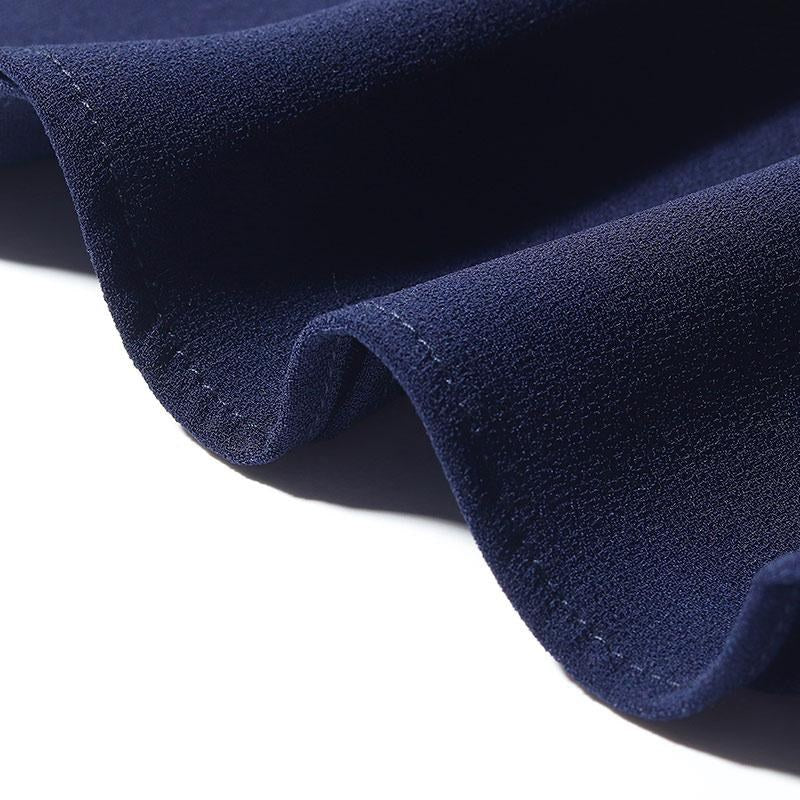 Triacetate Stand Collar Gathered Waist Midi Dress – GOELIA