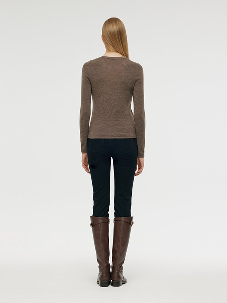 Machine Washable Wool Women Knit Top – GOELIA