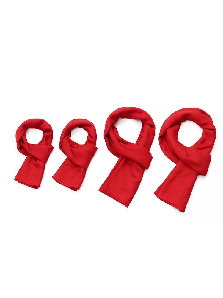 Red Wool Scarves Set – GOELIA