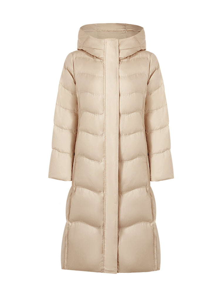 Hooded Long Goose Down Garment – GOELIA