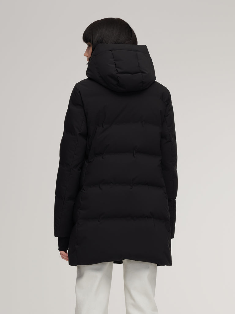 Thermal Tech Back Hooded Goose Down Coat – GOELIA