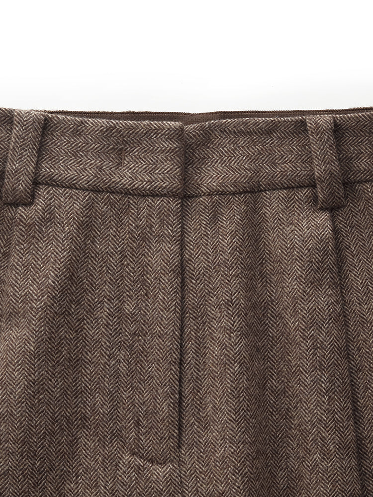 100% Washable Wool Women Full Length Pants – GOELIA