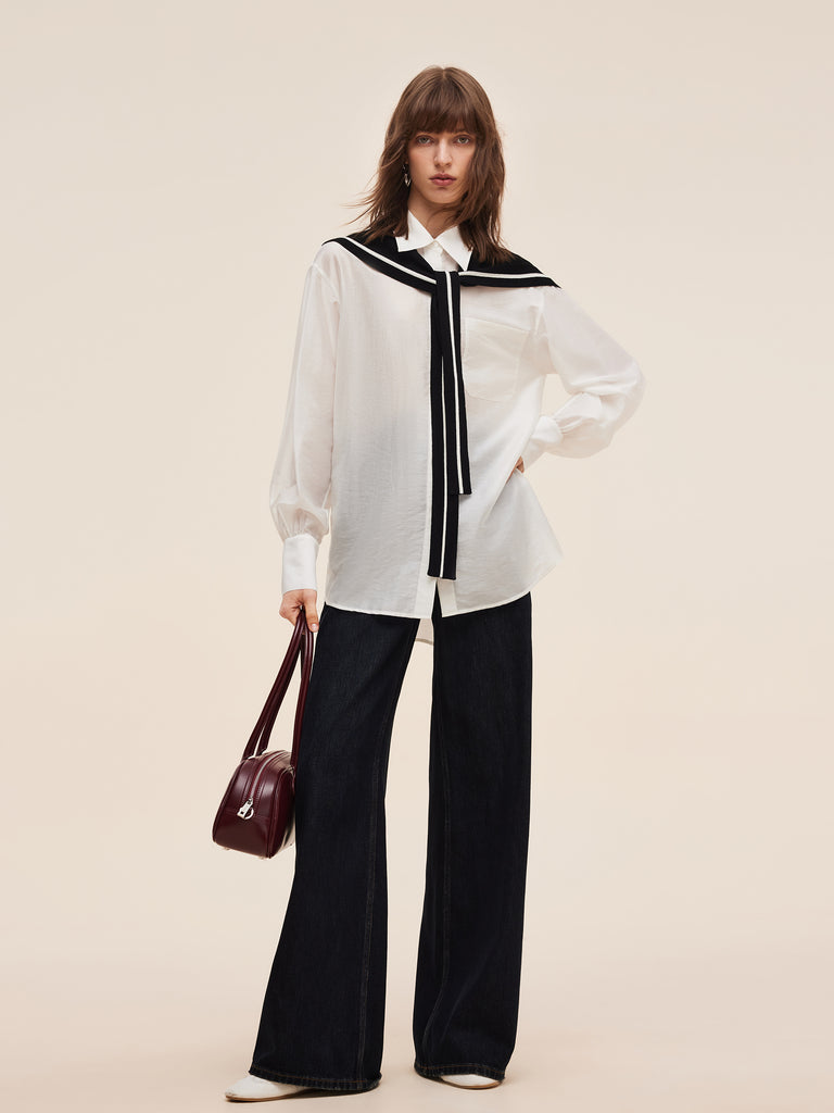 Tencel Blend Women Long Sleeve Shirt – GOELIA