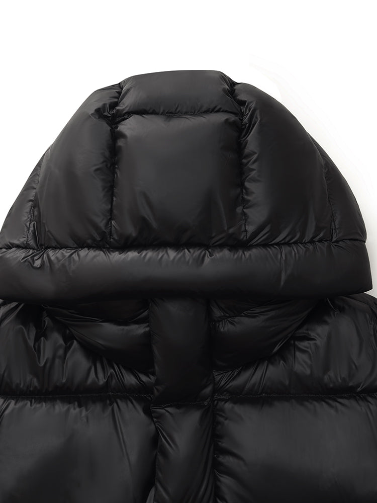 Windproof Warm Hooded Long Goose Down Coat – GOELIA