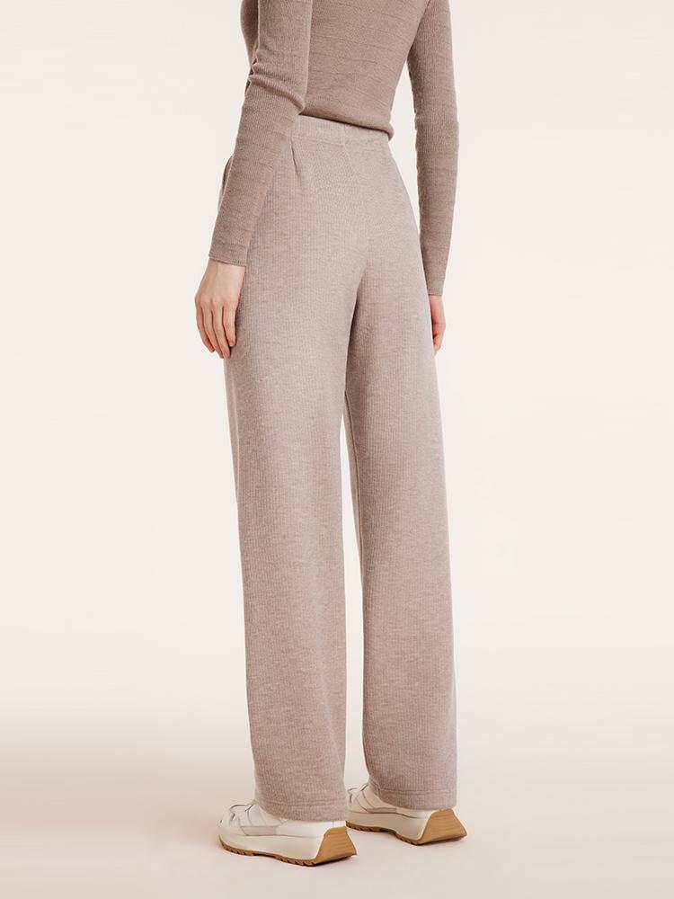 Knit Straight Full Length Pants – GOELIA