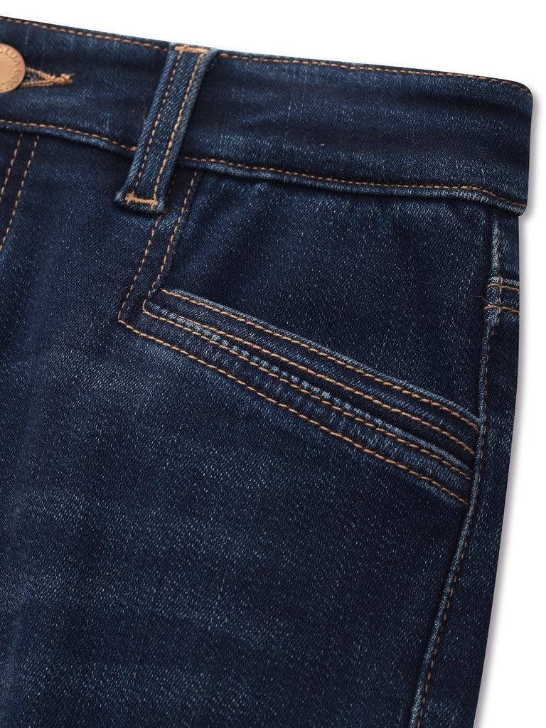 Denim Fleece Lined Women Flared Jeans – GOELIA