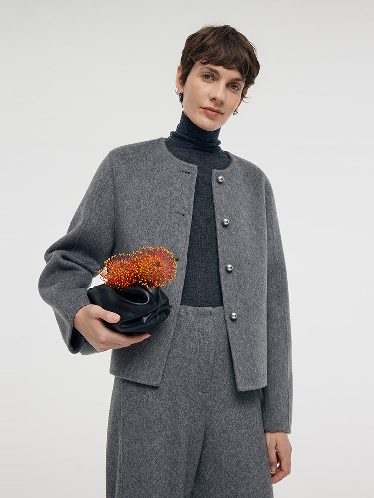 Alpaca Wool Double-Faced Women Jacket – GOELIA