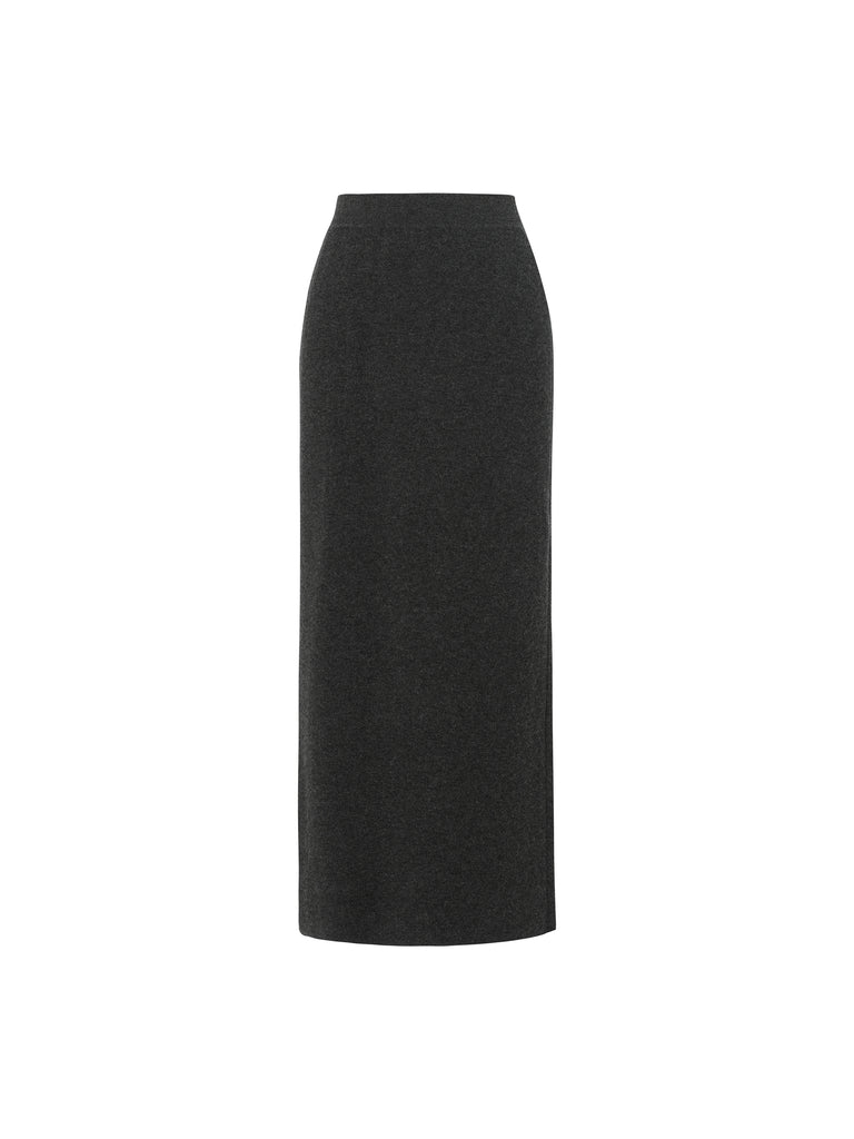 Wool Blend Back Slit Women Knit Skirt – GOELIA