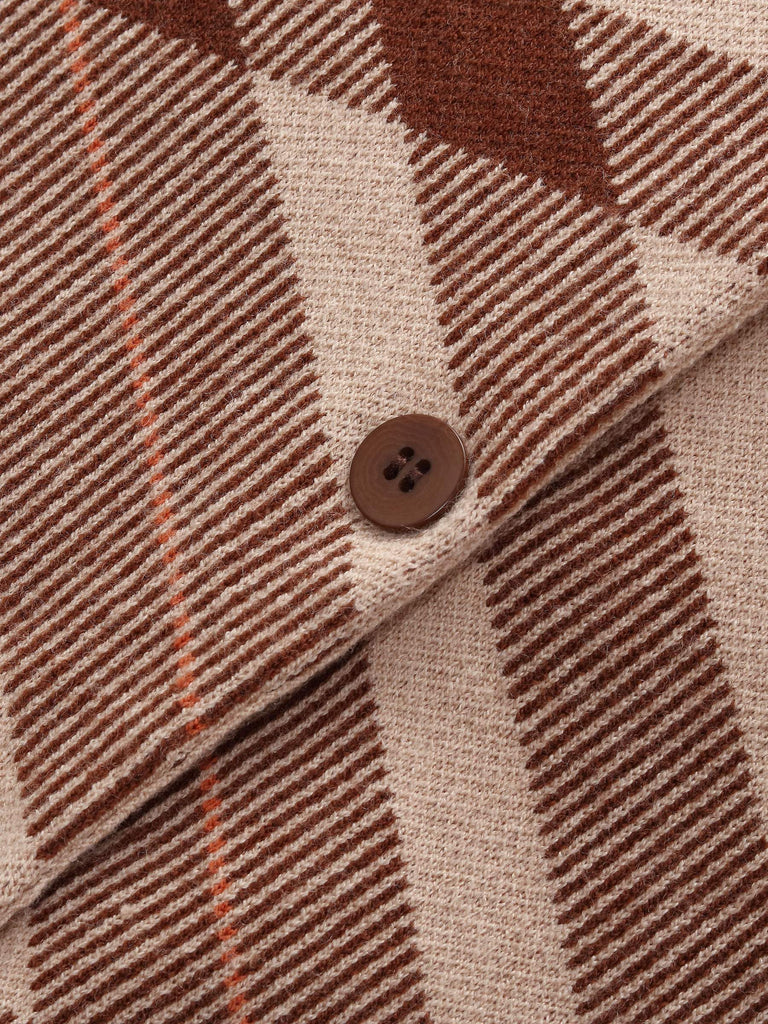 Tencel Wool Blend Plaid Women Cardigan – GOELIA