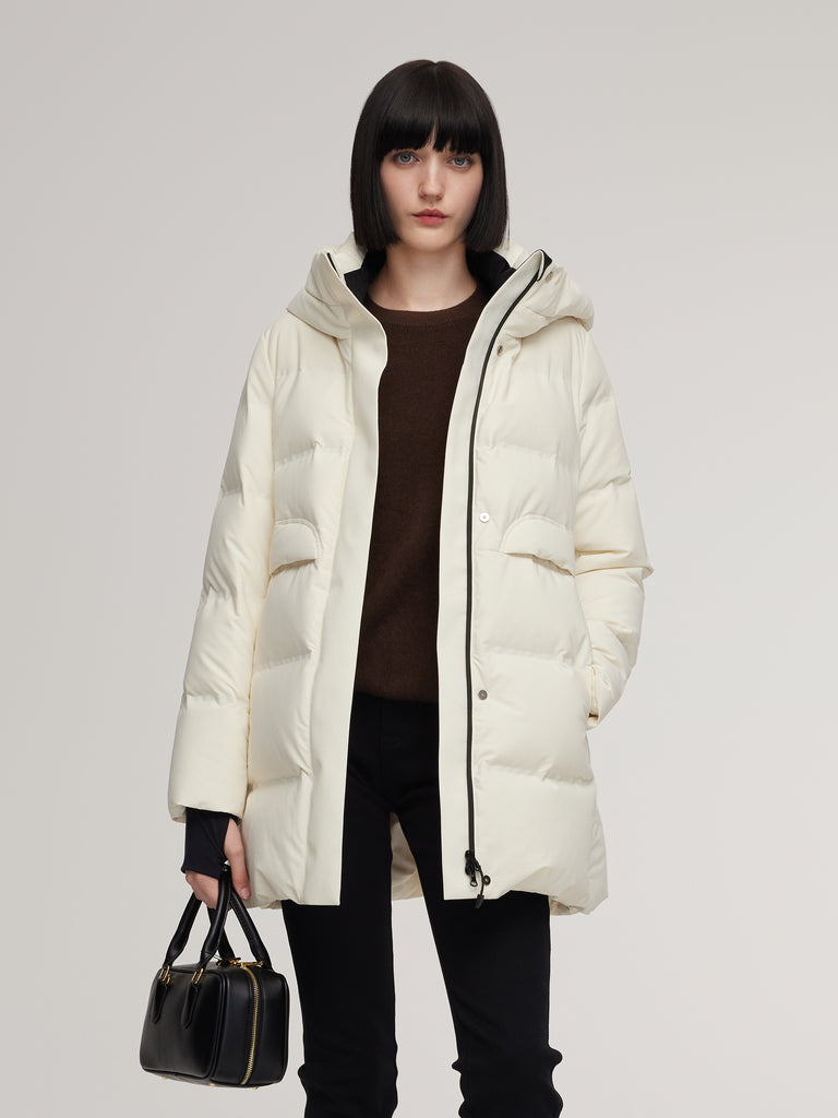 Thermal Tech Back Hooded Goose Down Coat – GOELIA