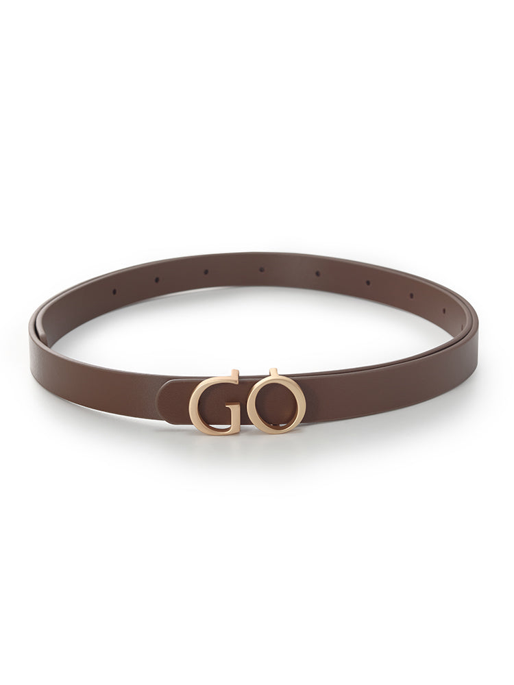 GO Letter Small Size Women Leather Belt – GOELIA