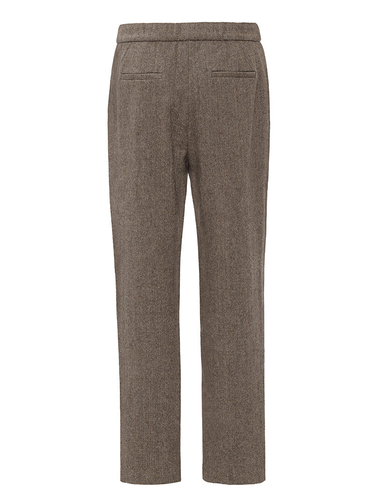 Washable Wool Tapered Mid-Calf Pants – GOELIA